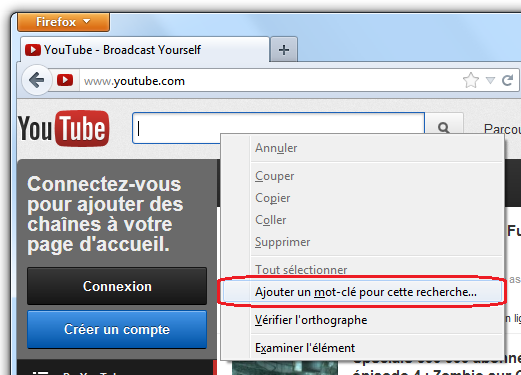 Comment rechercher sur YouTube, Wikipédia et autres depuis la barre d ...
