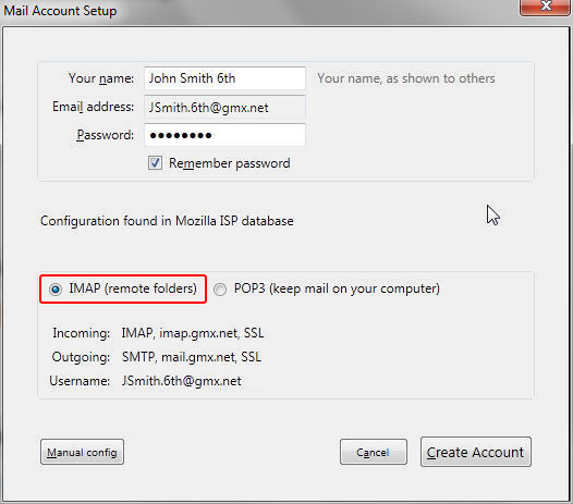 Wisselen van POP- naar IMAP-account | Hulp voor Thunderbird