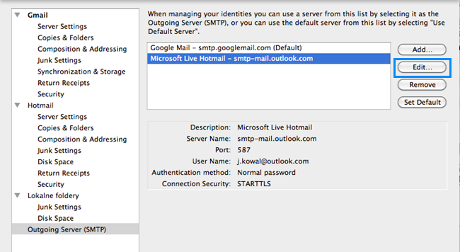 Thunderbird and Hotmail | Thunderbird Help
