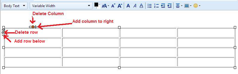 Tables - Format messages with rows and columns | Thunderbird Help