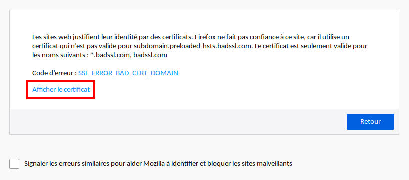 Certificats d'authentification pour les sites web sécurisés ...