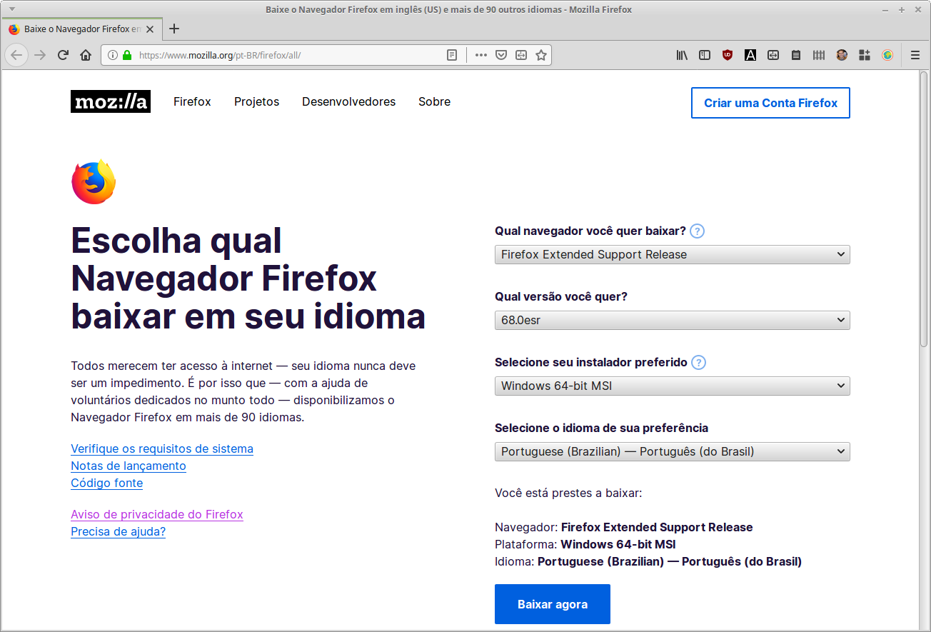 Instale o Firefox com instaladores MSI | Ajuda do Firefox para Empresas