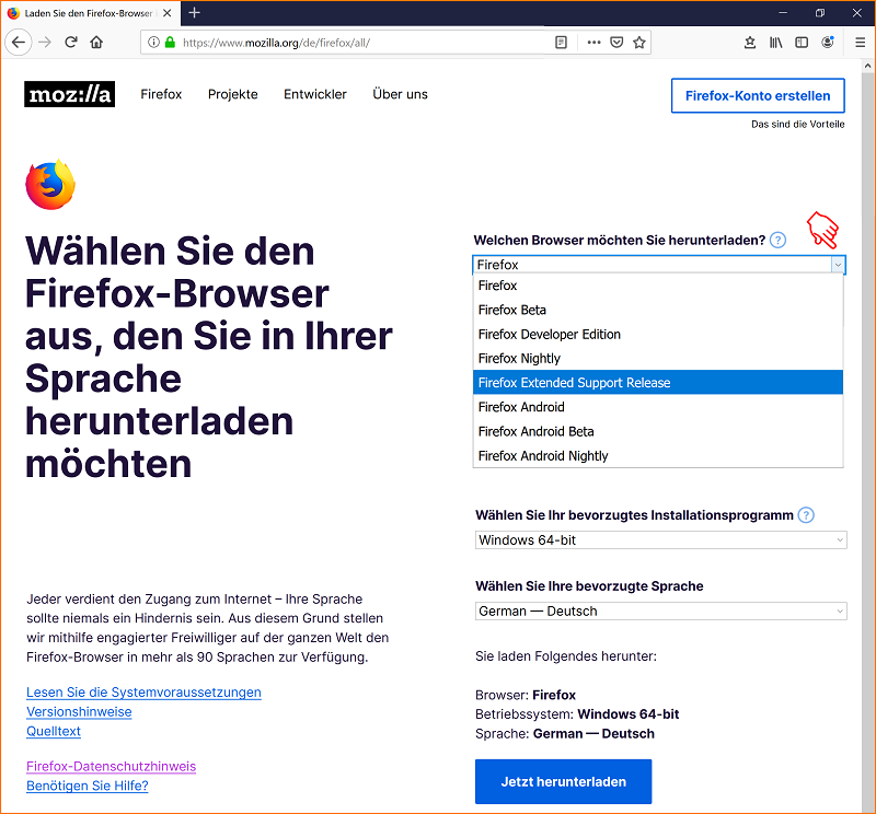 Firefox mithilfe von MSI-Installationspaketen bereitstellen | Hilfe zu ...