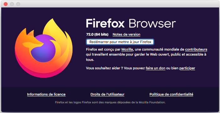 Mettre à jour Firefox vers la dernière version | Assistance de Firefox Mettre à jour Firefox vers la dernière version | Assistance de Firefox
