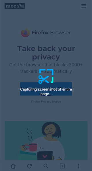 Capture screenshots using Firefox Lite | Firefox Lite Help
