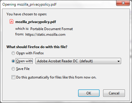 Choose your preferred PDF viewer in Firefox | Firefox Help