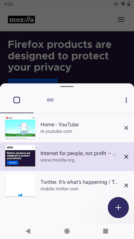 Private Browsing on Firefox for Android | Firefox for Android Help