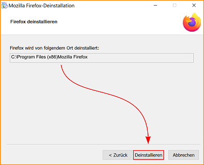 Firefox deinstallieren | Hilfe zu Firefox