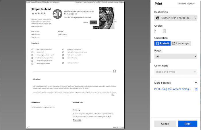 How To Print Web Pages In Firefox Firefox Help