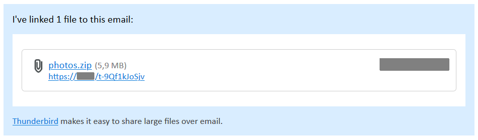 大きな添付ファイルのための Filelink 機能 | Thunderbird ヘルプ