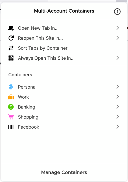 Multi-Account Containers | Firefox Help