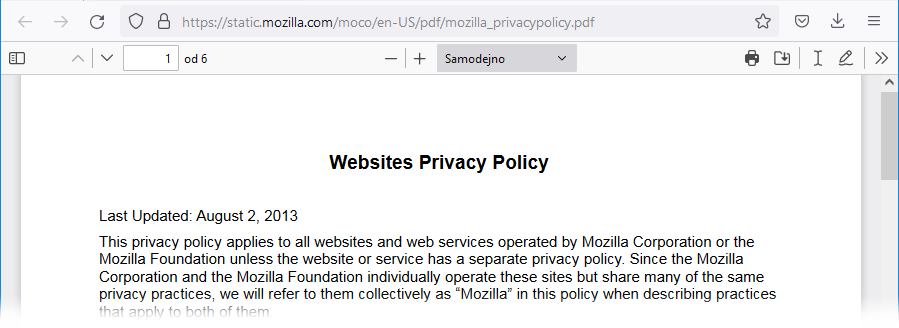 View PDF files in Firefox or choose another viewer | Firefox Help