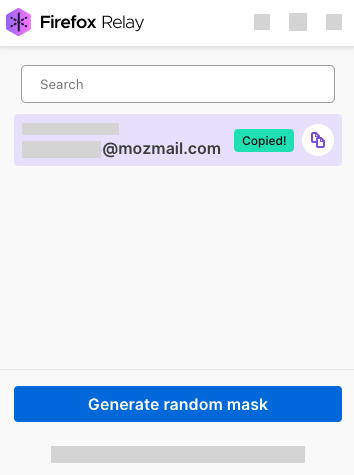 Create an email mask through Firefox Relay | Firefox Relay Help