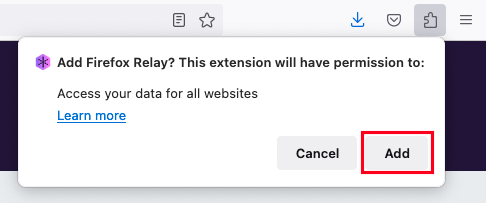 Install the Firefox Relay extension on Firefox for desktop | Firefox ...