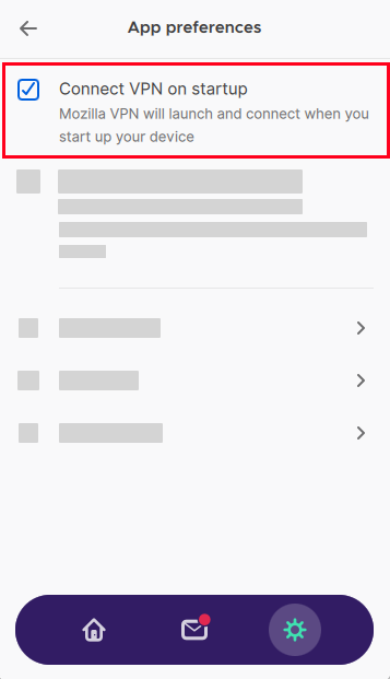 Automatically launch Mozilla VPN when your device starts | Bantuan ...