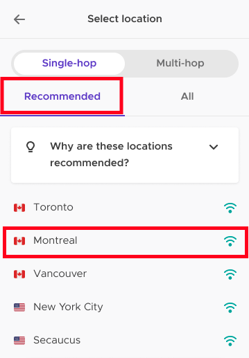 How do I choose my server on Mozilla VPN? | Mozilla VPN Help