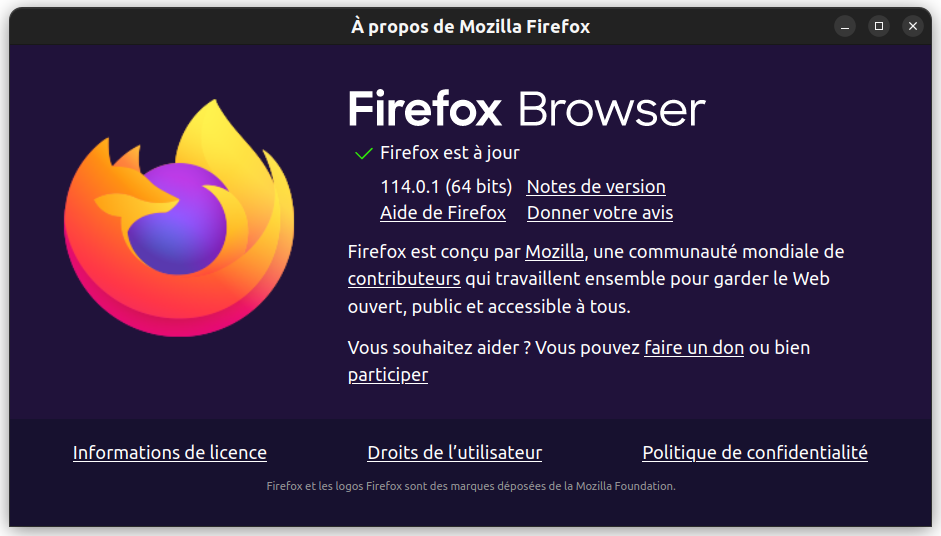 Trouver quelle version de Firefox vous utilisez | Assistance de Firefox