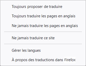 Traduction avec Firefox | Assistance de Firefox
