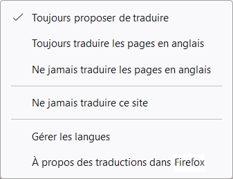 Traduction avec Firefox | Assistance de Firefox