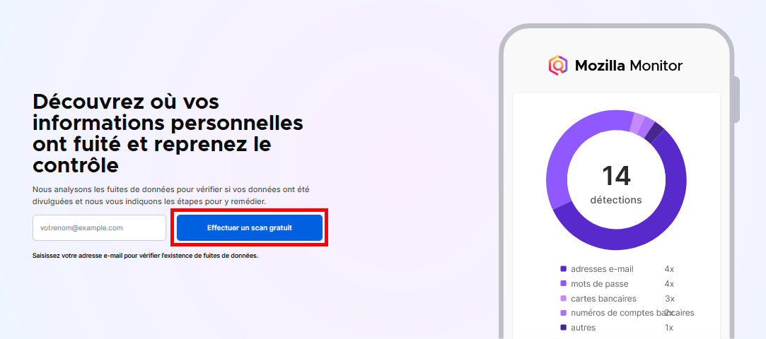 Commencer avec Mozilla Monitor | Assistance de Mozilla Monitor Commencer avec Mozilla Monitor | Assistance de Mozilla Monitor