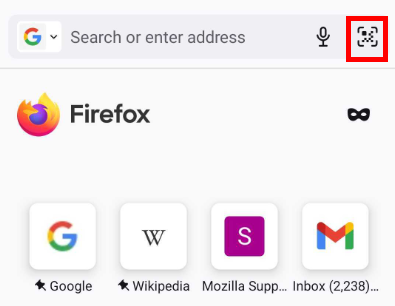 Scan QR codes in Firefox for Android | Firefox for Android Help