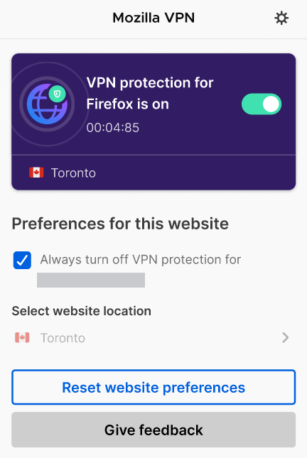 Get started with the Mozilla VPN extension | Mozilla Support