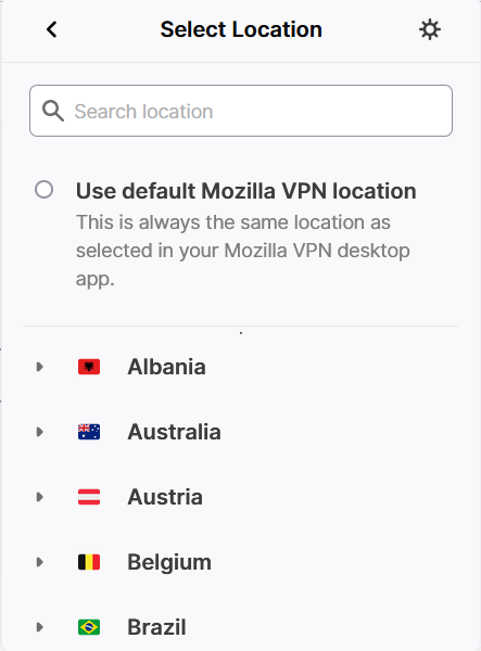 Change your location for a specific website | Mozilla Destek