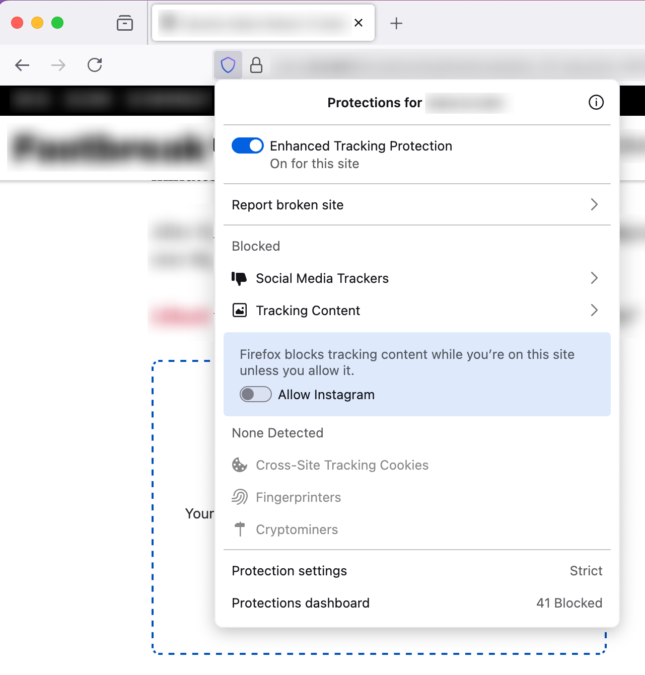 SmartBlock for Enhanced Tracking Protection | Firefox Help