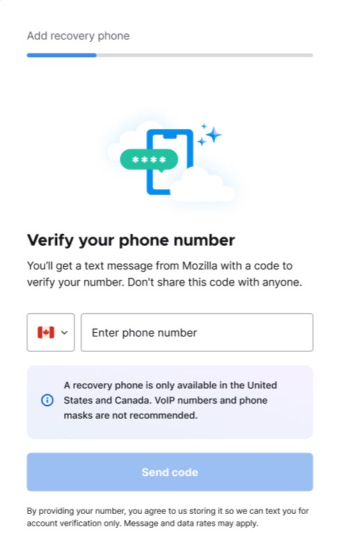 Set up two-factor authentication on your Mozilla account | Mozilla Support