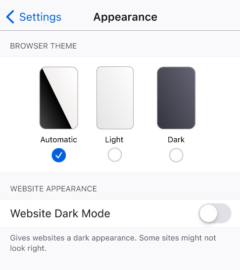 Using Dark Theme in Firefox for iOS | Firefox for iOS Help