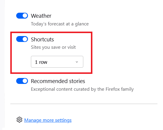 Customize items on your Firefox New Tab page | Firefox Help