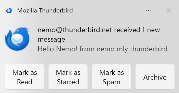New email notifications in Thunderbird | Thunderbird Help