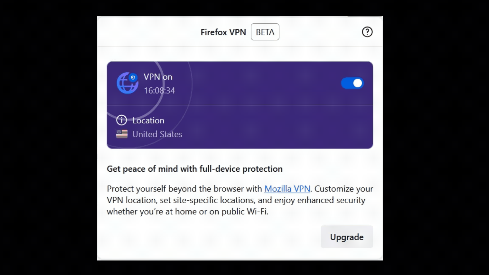 Использование Firefox VPN в Firefox | Справка Firefox