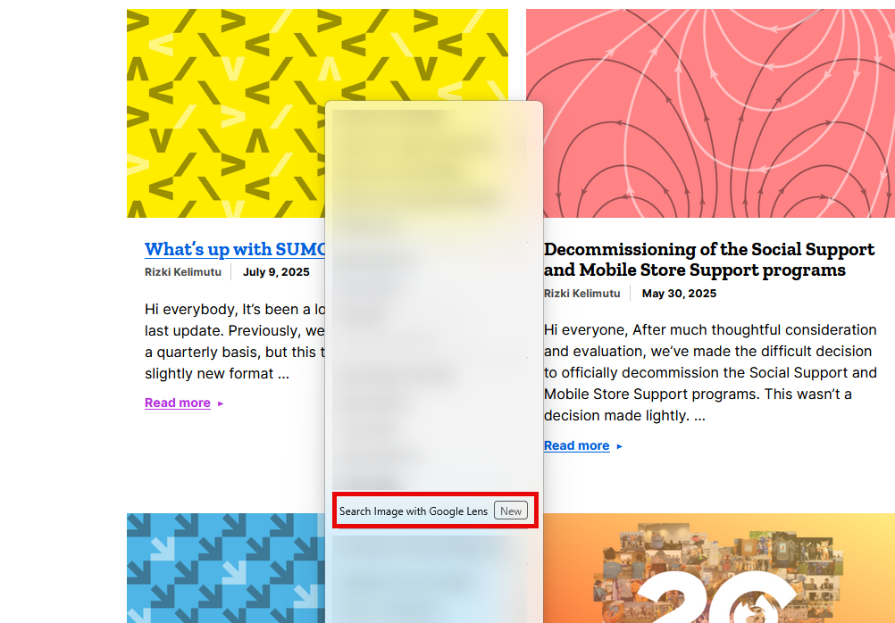 Firefox에서 Google Lens를 사용해 이미지로 웹 검색하기 | Firefox 도움말