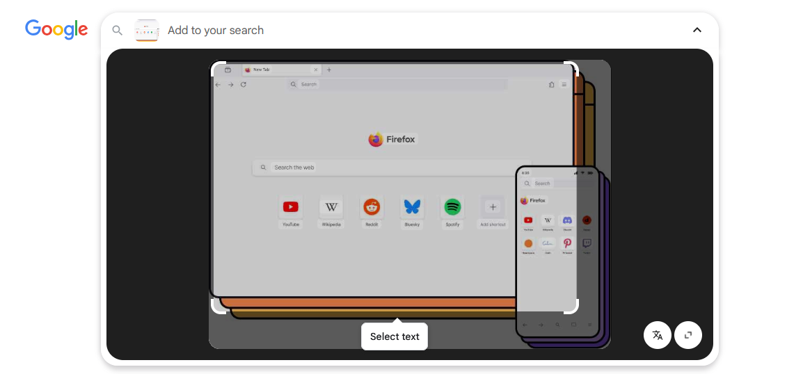Search the web via images in Firefox with Google Lens | Firefox Help
