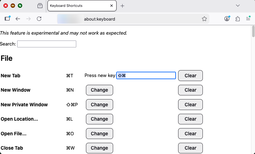 Customize keyboard shortcuts in Firefox | Pomoč za Firefox