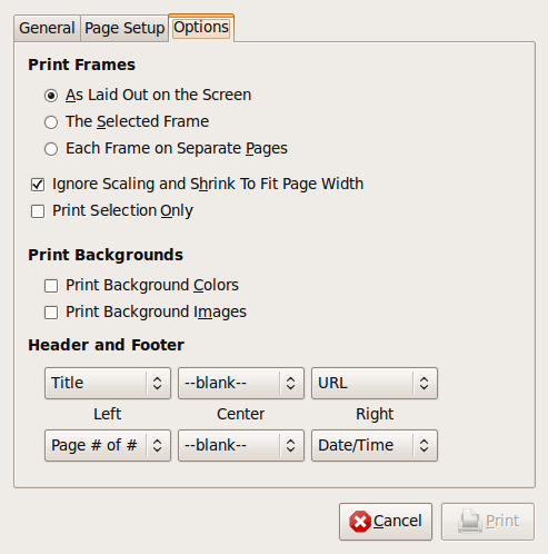如何列印網頁 | Firefox 說明