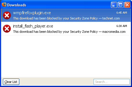 Kegagalan Mengunduh atau Menyimpan File | Bantuan Firefox