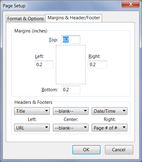 I Can Not Adjust Print Margins In Firefox Even Modifying Them They Always Remain The Same Why 
